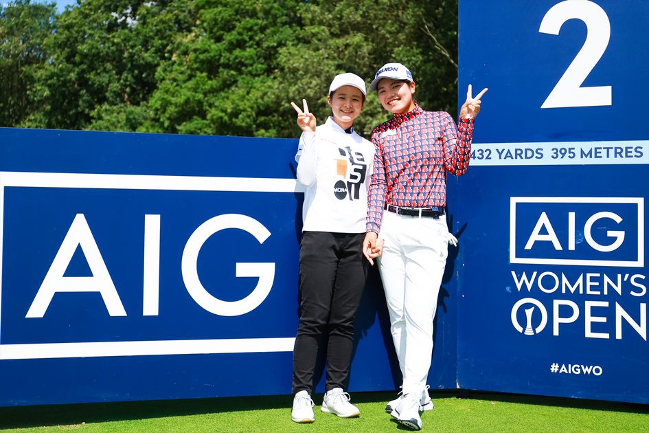 [写真] 2023年 R&A AIG女子オープン（全英女子オープン） 緊急渡英の“ドタバタ娘”2人が仲良く最終調整 川崎春花は全英会場で刺激「このレベルに追いつくためには…」 の画像ギャラリー ...